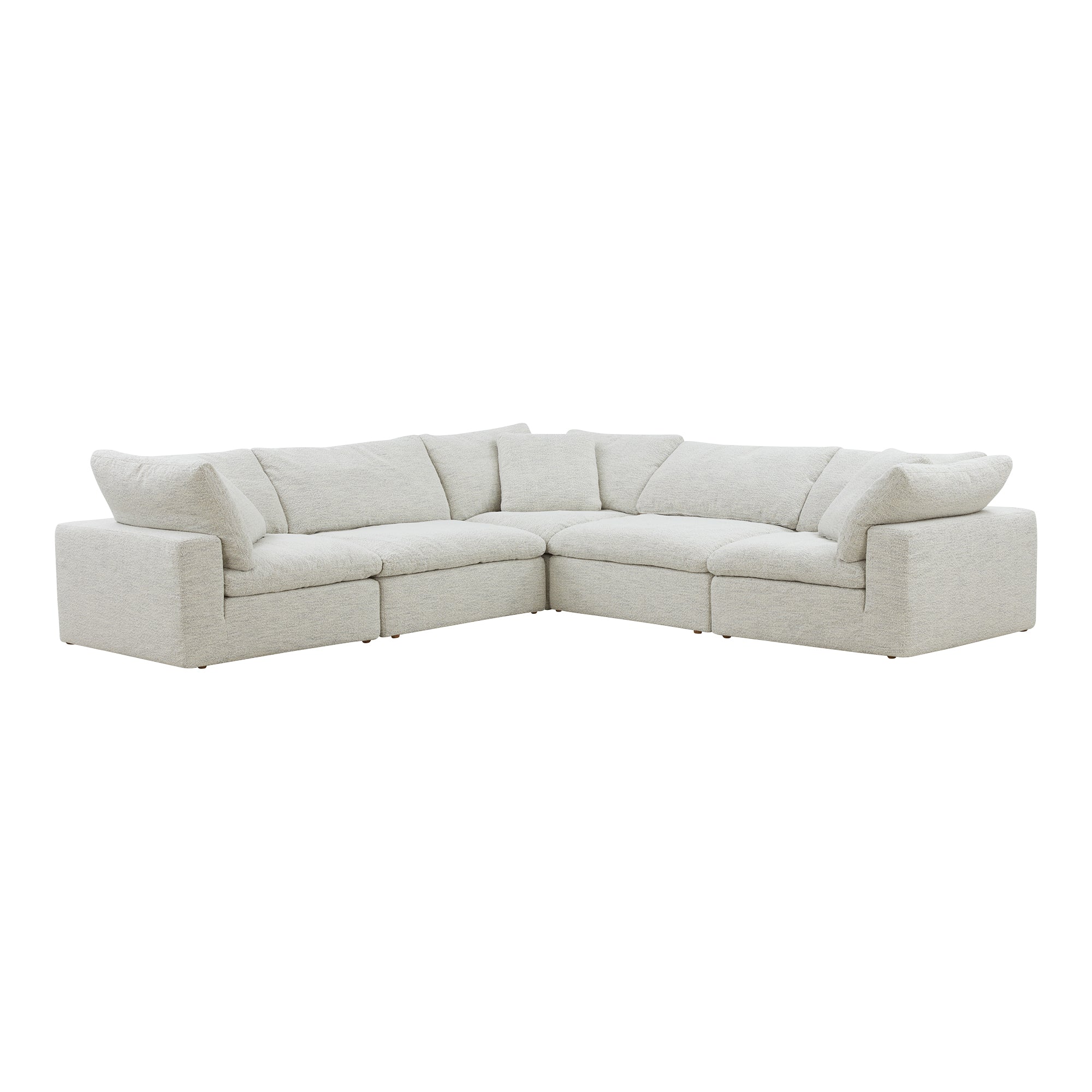 Clay L-Shaped Performance Fabric Grey Modular Sectional – Sideboards ...