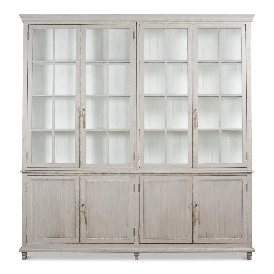 Harper Glass Doors Front Curio Bookcase Cabinets - LOOMLAN – Sideboards ...